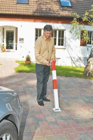 A Post - Drop Down Posts Surface Galvanised Finish