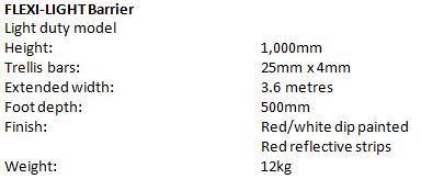 Traffic-Line Trellis Flexi-Light Barrier